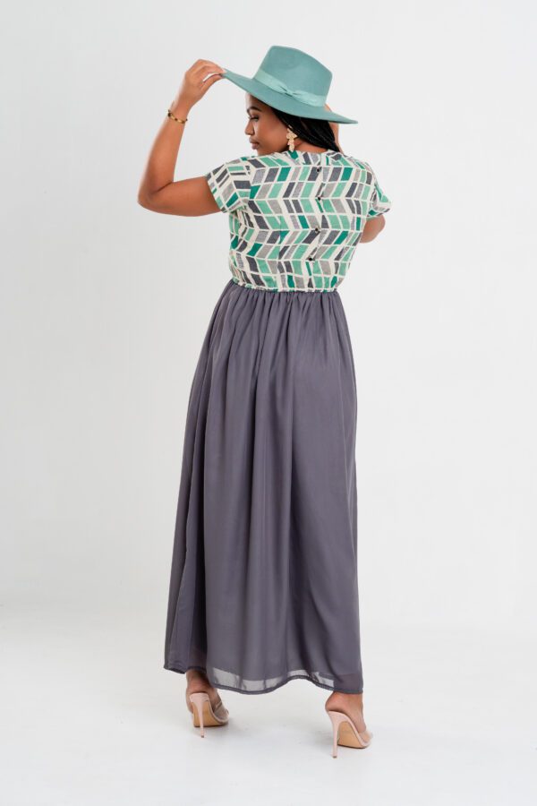 Grey “Dimensions” Dress – Clothed By Sarah